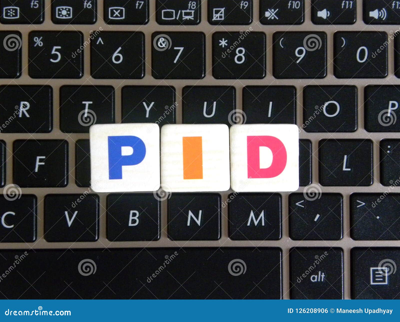 Abreviatura PID No Fundo Do Teclado Foto de Stock - Imagem de três ...