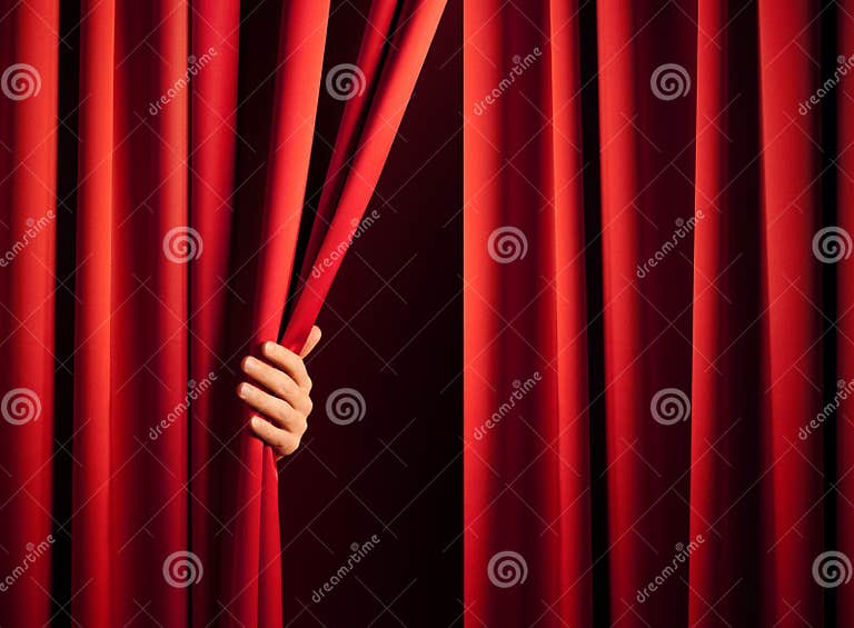 Abrindo a cortina foto de stock. Imagem de fantasia, evento - 8425898