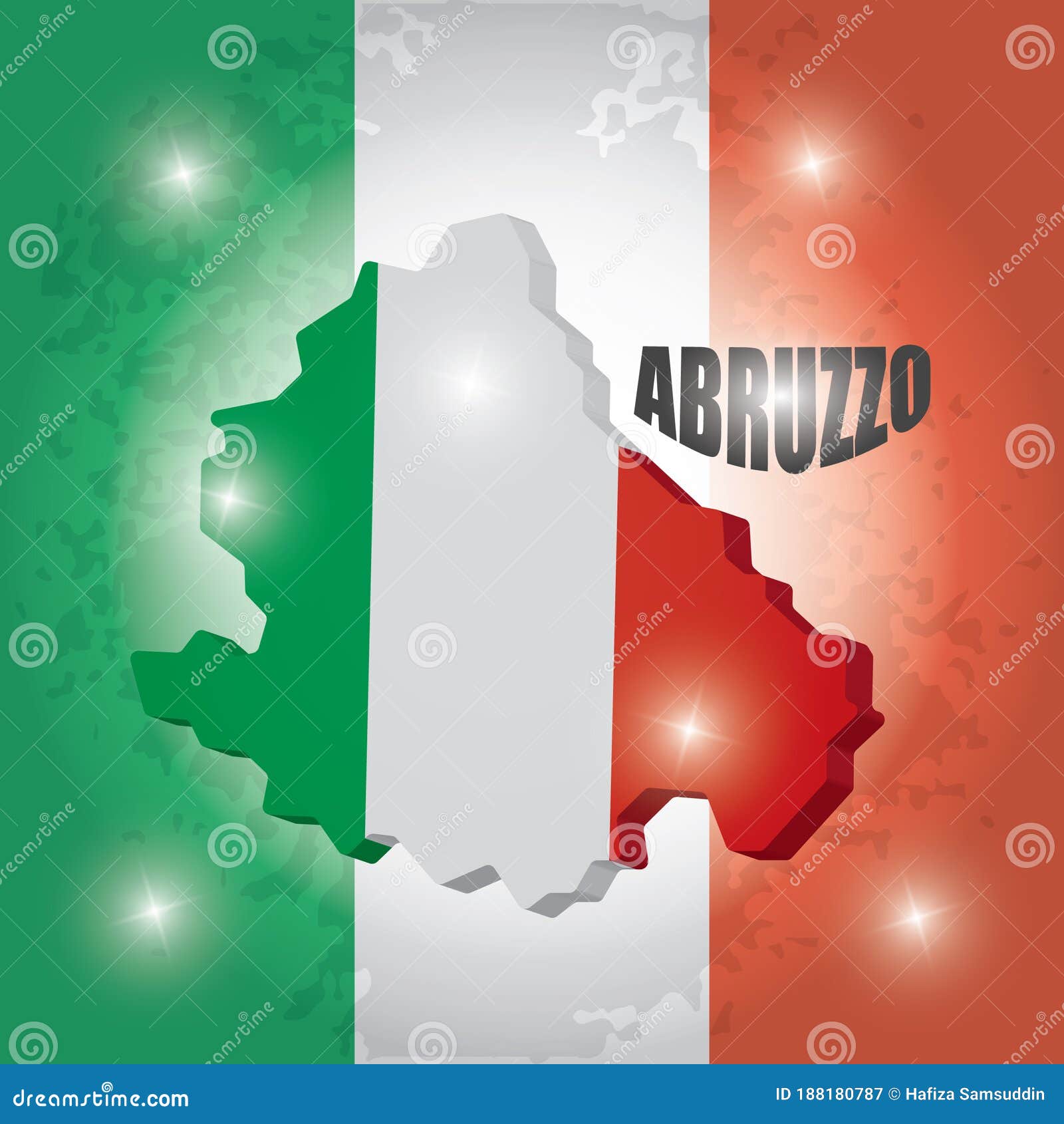 Abruzzo Map. Vector Illustration Decorative Design Stock Vector ...