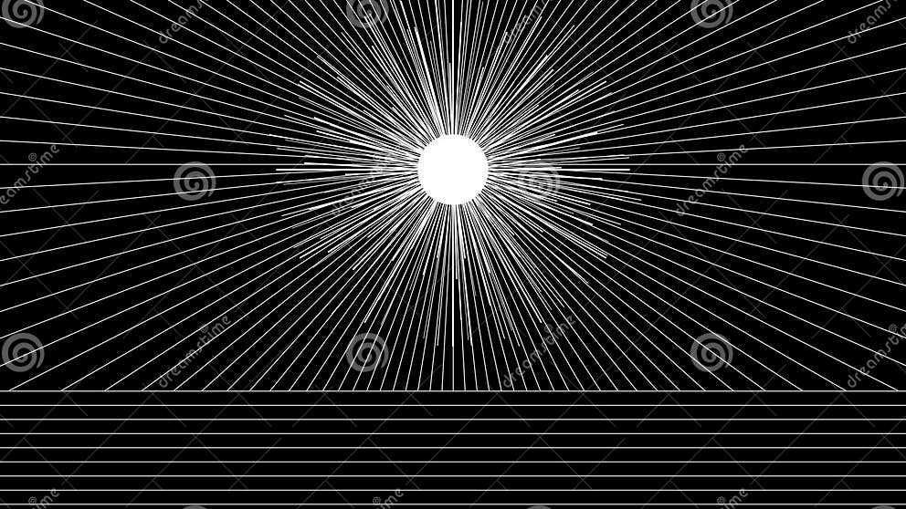 Black And White Sunburst Pattern Stock Vector Illustration Of Sparkle