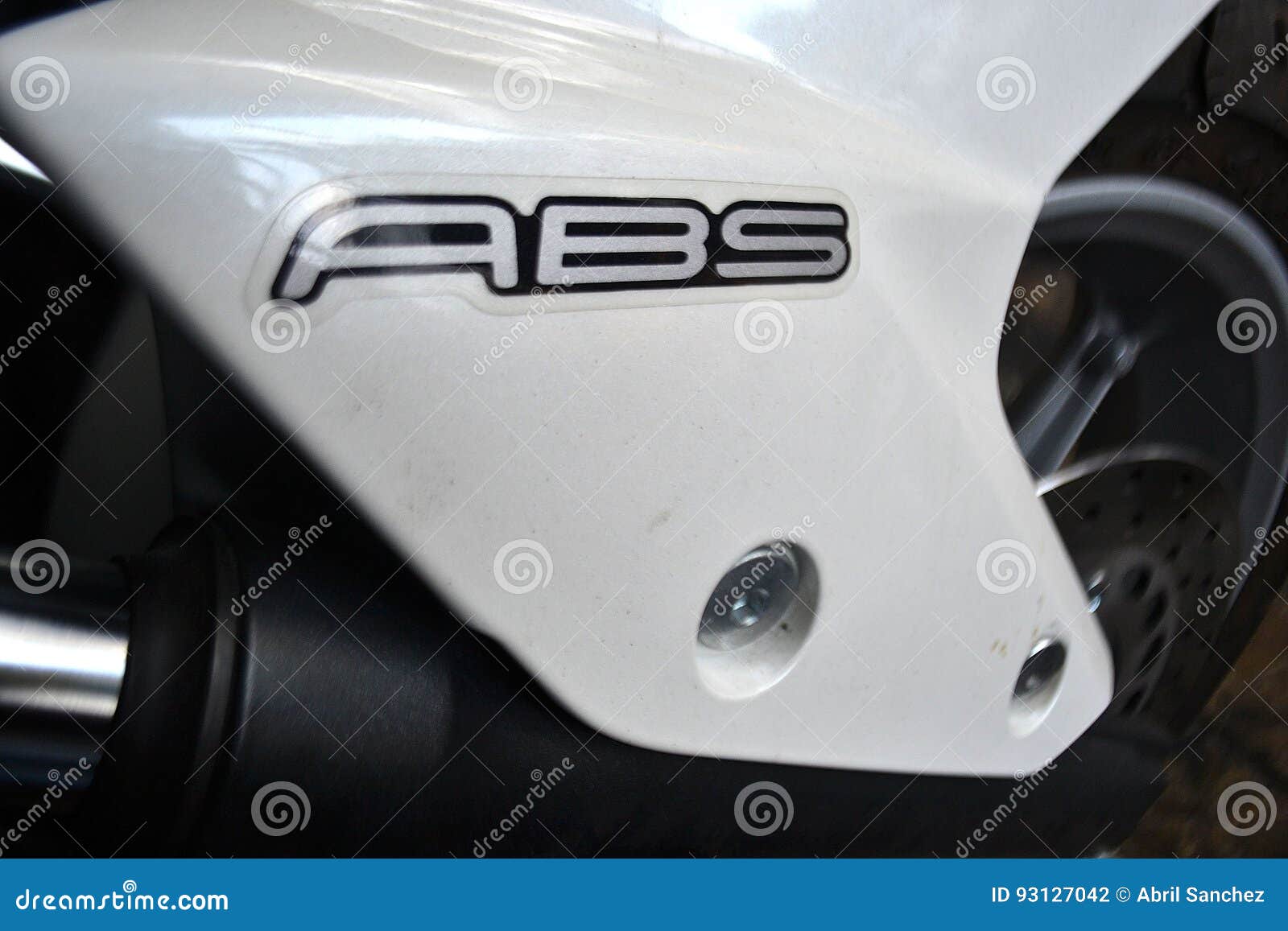Abs brakes stock photo. Image of logo, motorcycle, yahama - 93127042