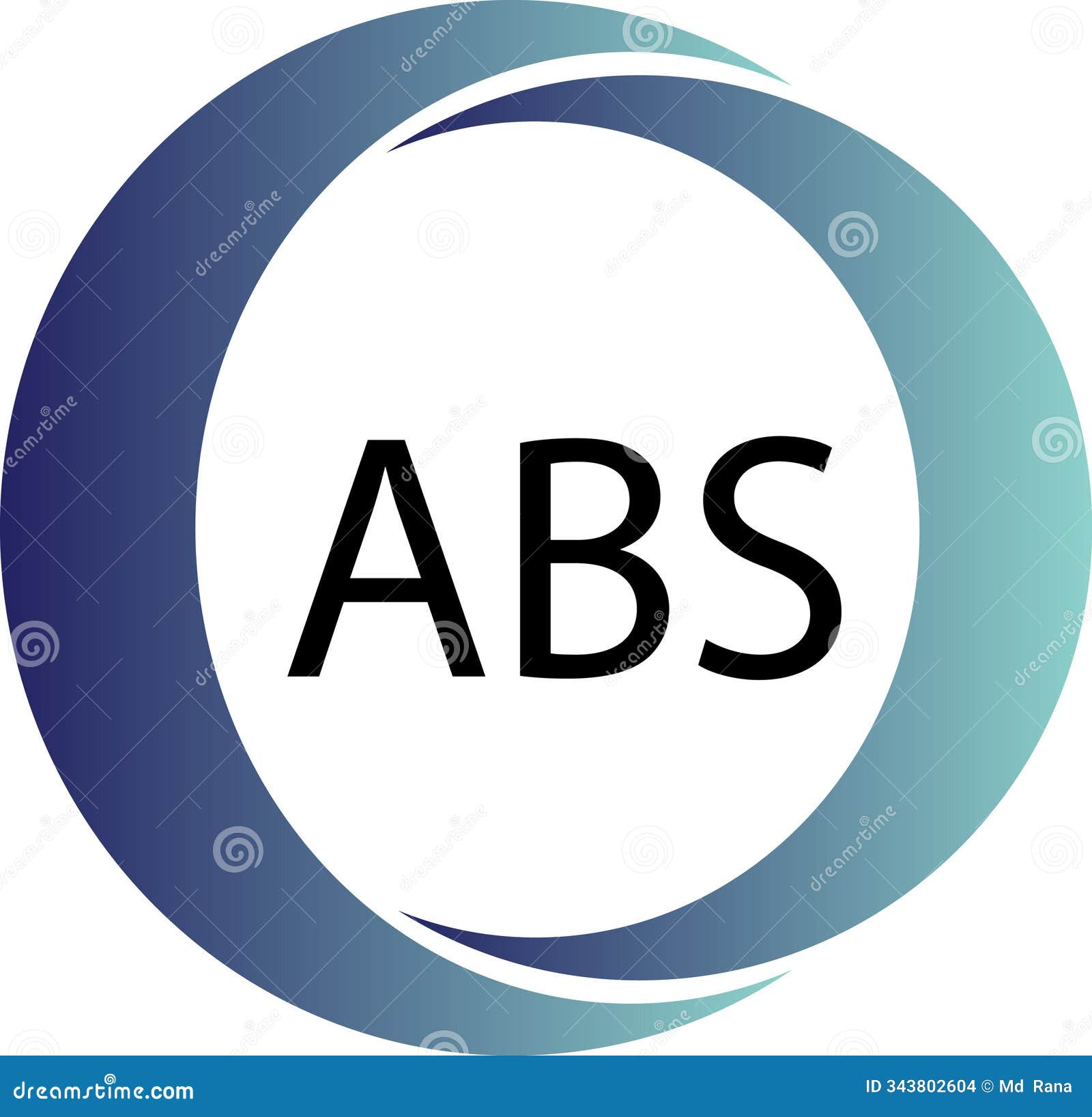 ABS Circle Concept Logo Design Template Stock Vector - Illustration of ...