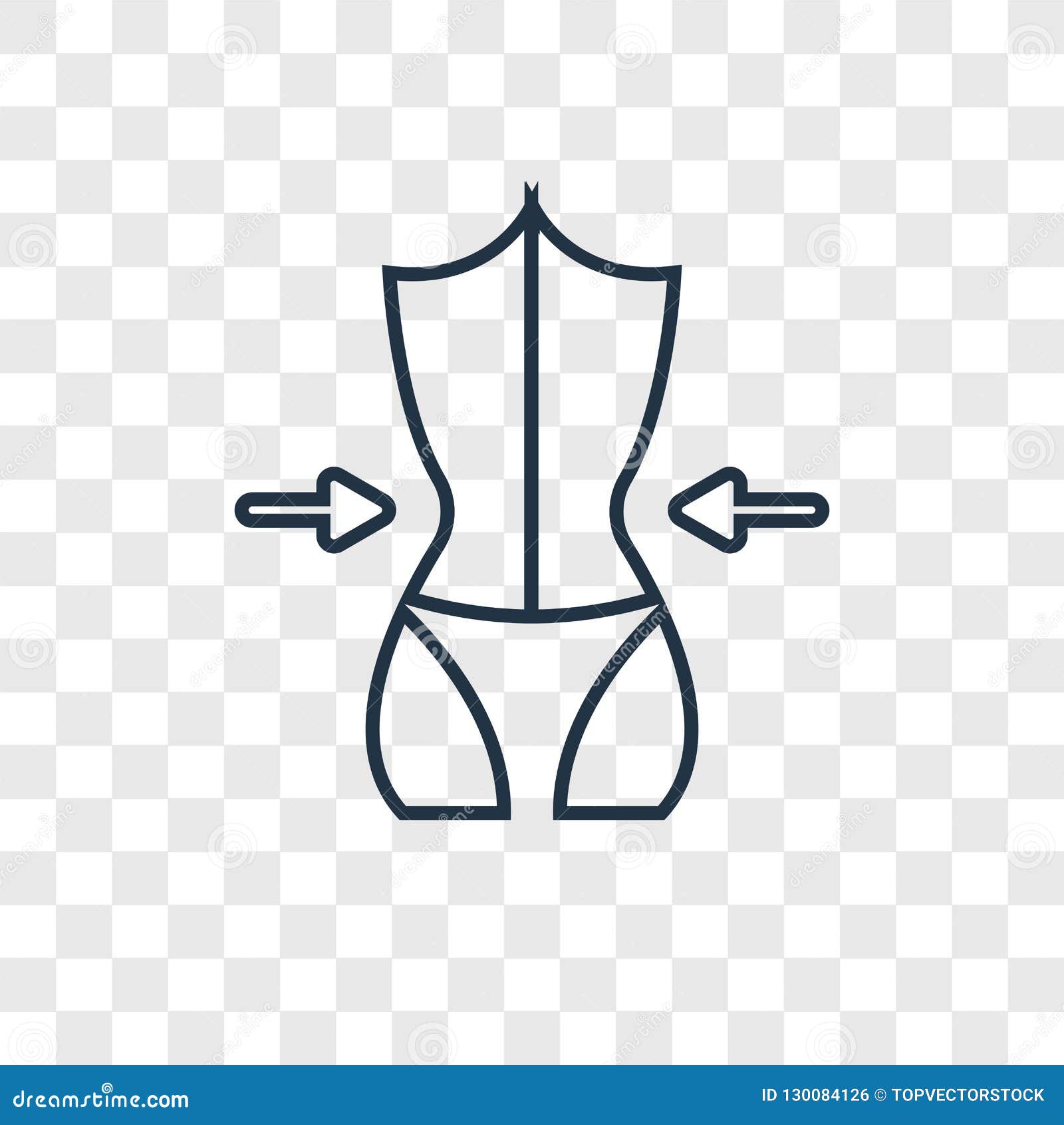 Abs Concept Vector Linear Icon Isolated on Transparent Background, Abs ...