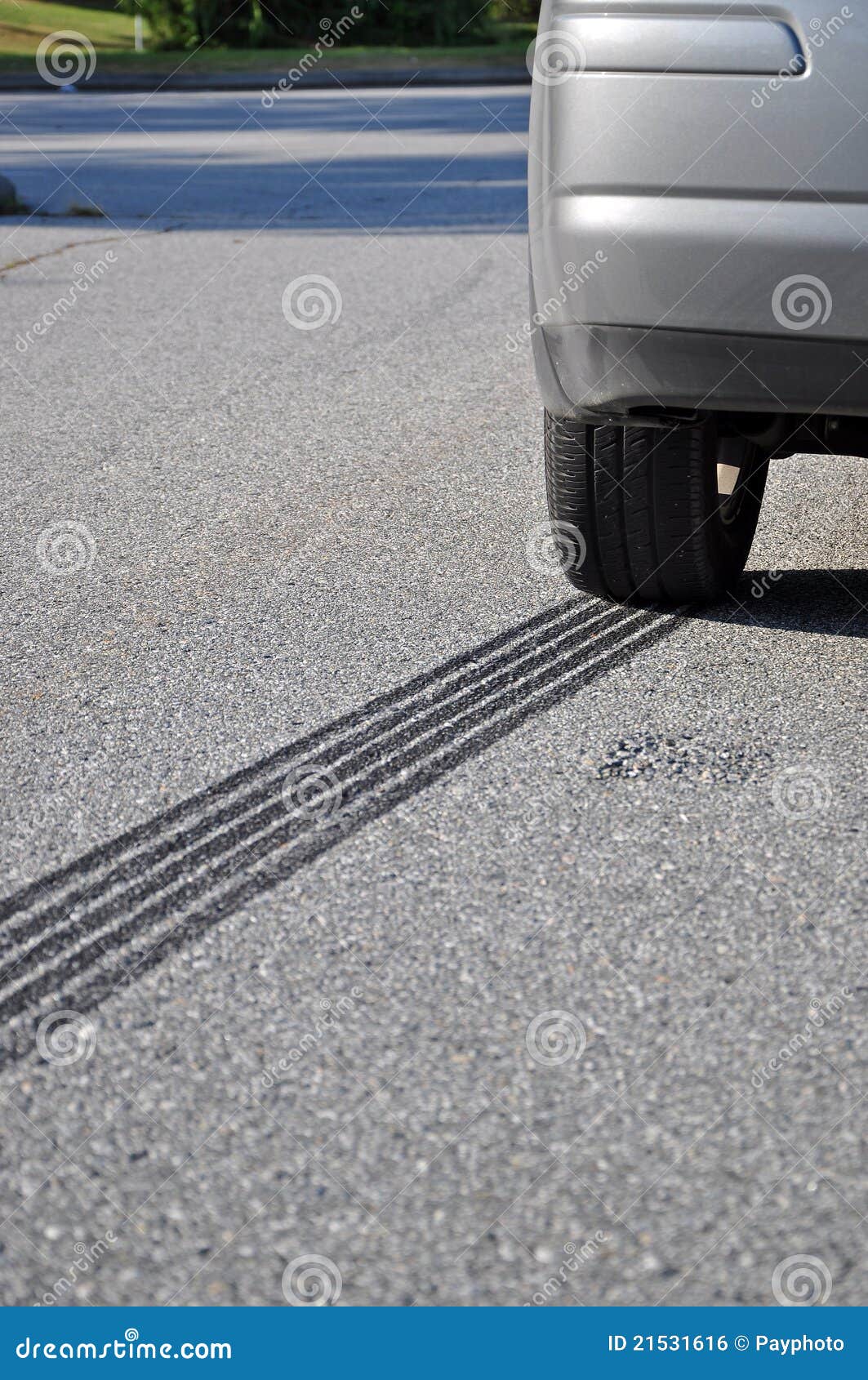 ABS Emergency Braking Tracks Stock Photo - Image of auto, line: 21531616
