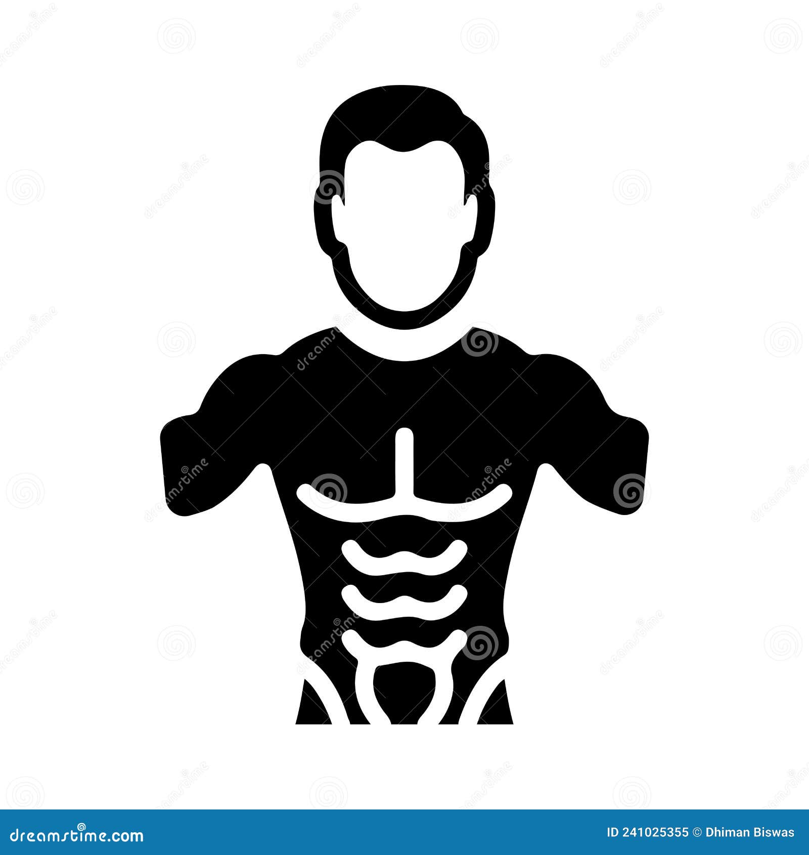 Abs, Exercises, Muscles Icon. Black Vector Graphics Stock Illustration ...
