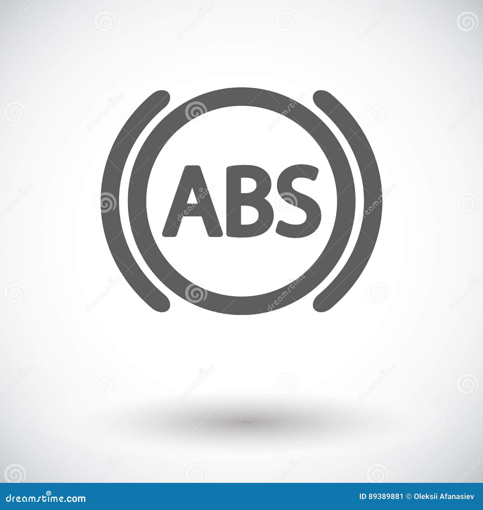 ABS Flat Single Color Icon. Vector Illustration. Stock Vector ...