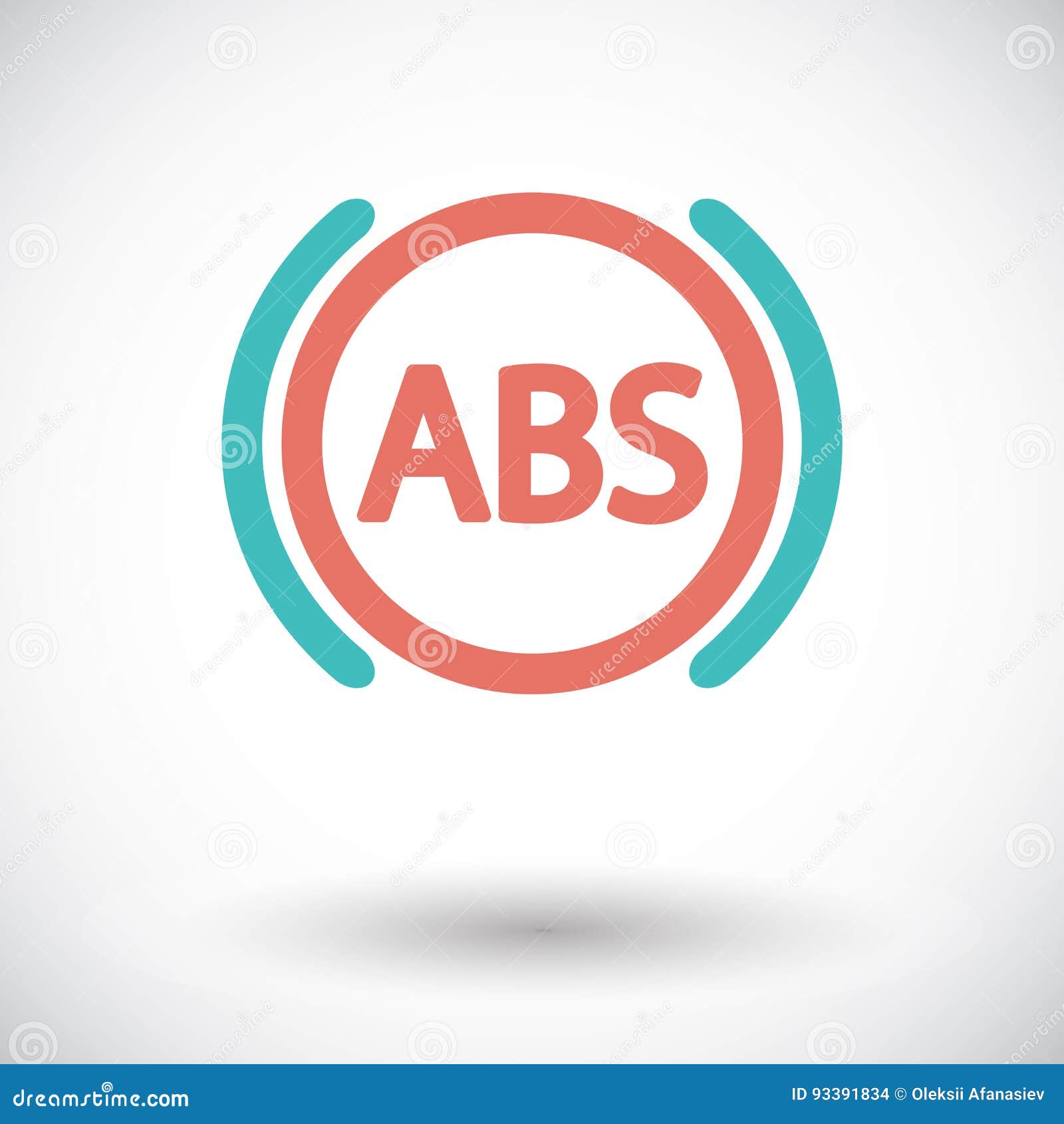 ABS Flat Single Color Icon. Vector Illustration. Stock Vector ...