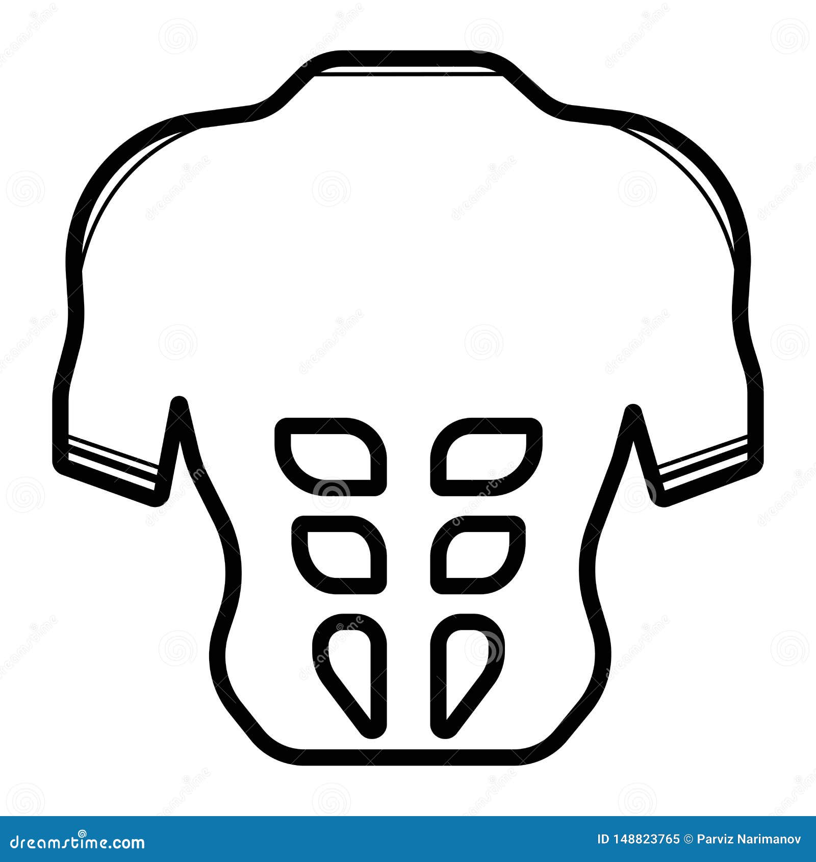 Abs muscules icon stock illustration. Illustration of biology - 148823765