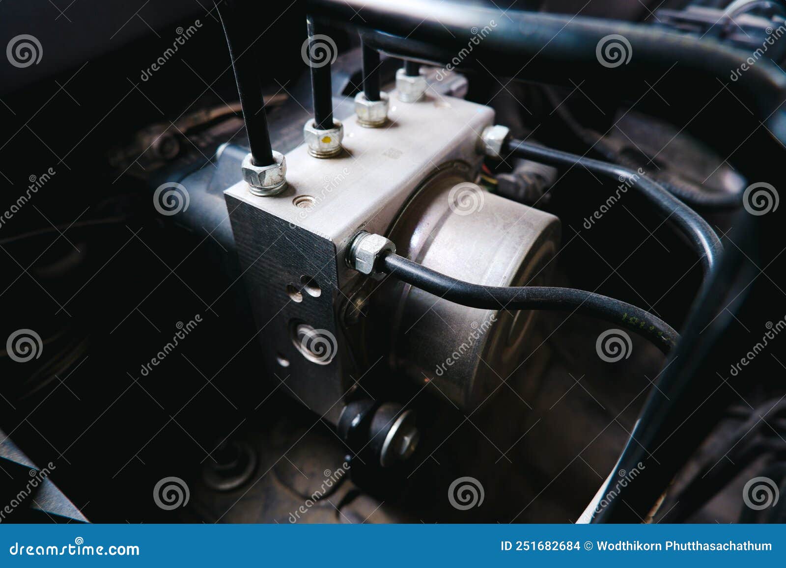 ABS Unit Module Control Box with Pipes Stock Photo - Image of equipment ...