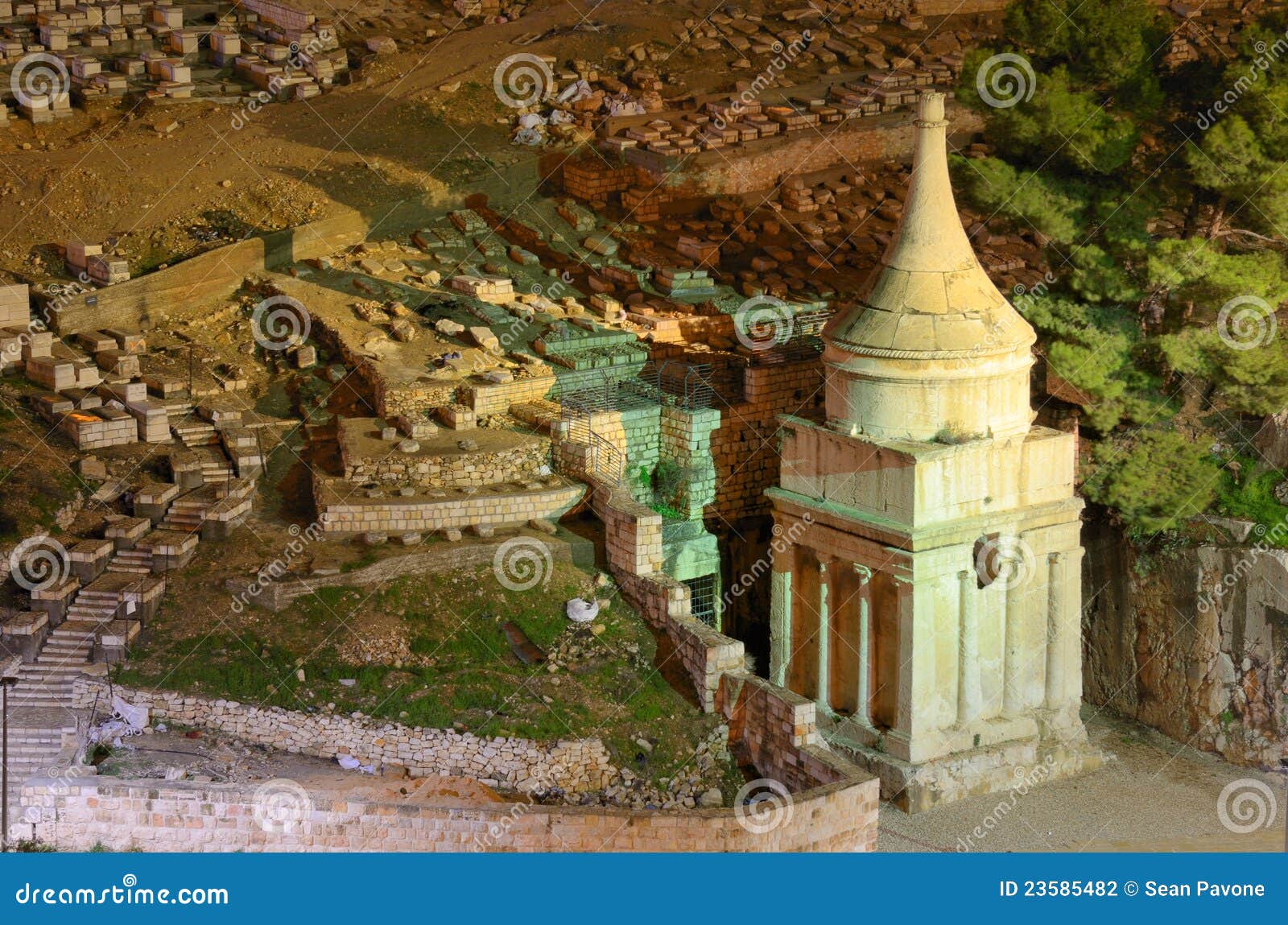 Absalom s Pillar stock photo. Image of absalom, east - 23585482