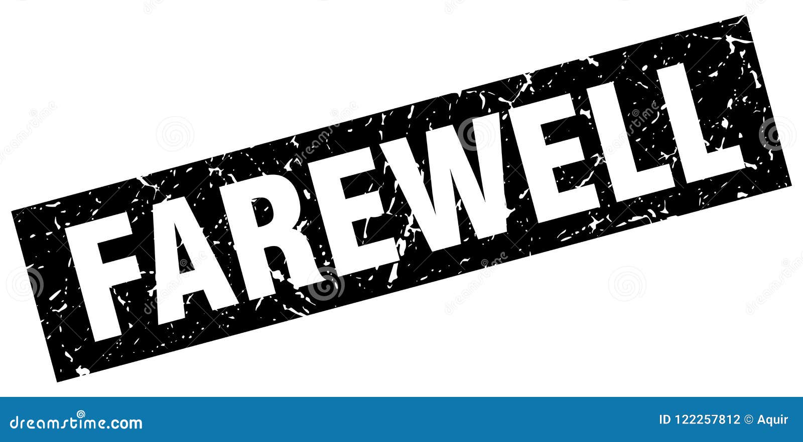 Abschiedsstempel vektor abbildung. Illustration von tinte - 122257812