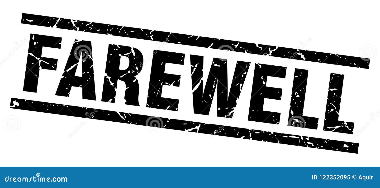 Abschiedsstempel vektor abbildung. Illustration von grungy - 122352095