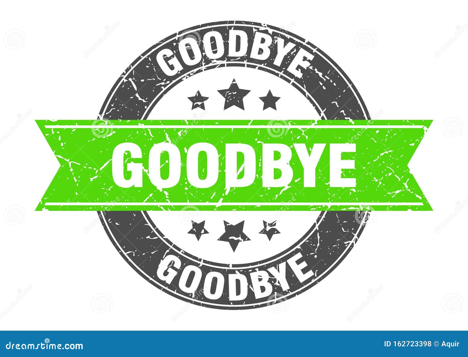 Abschiedsstempel vektor abbildung. Illustration von stempel - 162723398