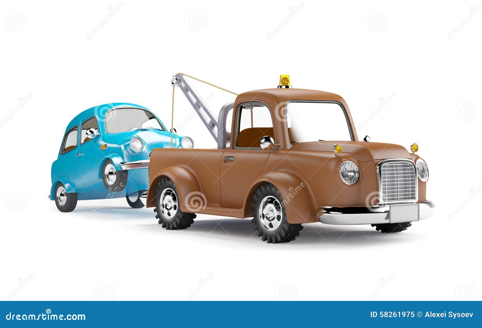 Abschleppwagen und Auto stock abbildung. Illustration von unterstützung ...