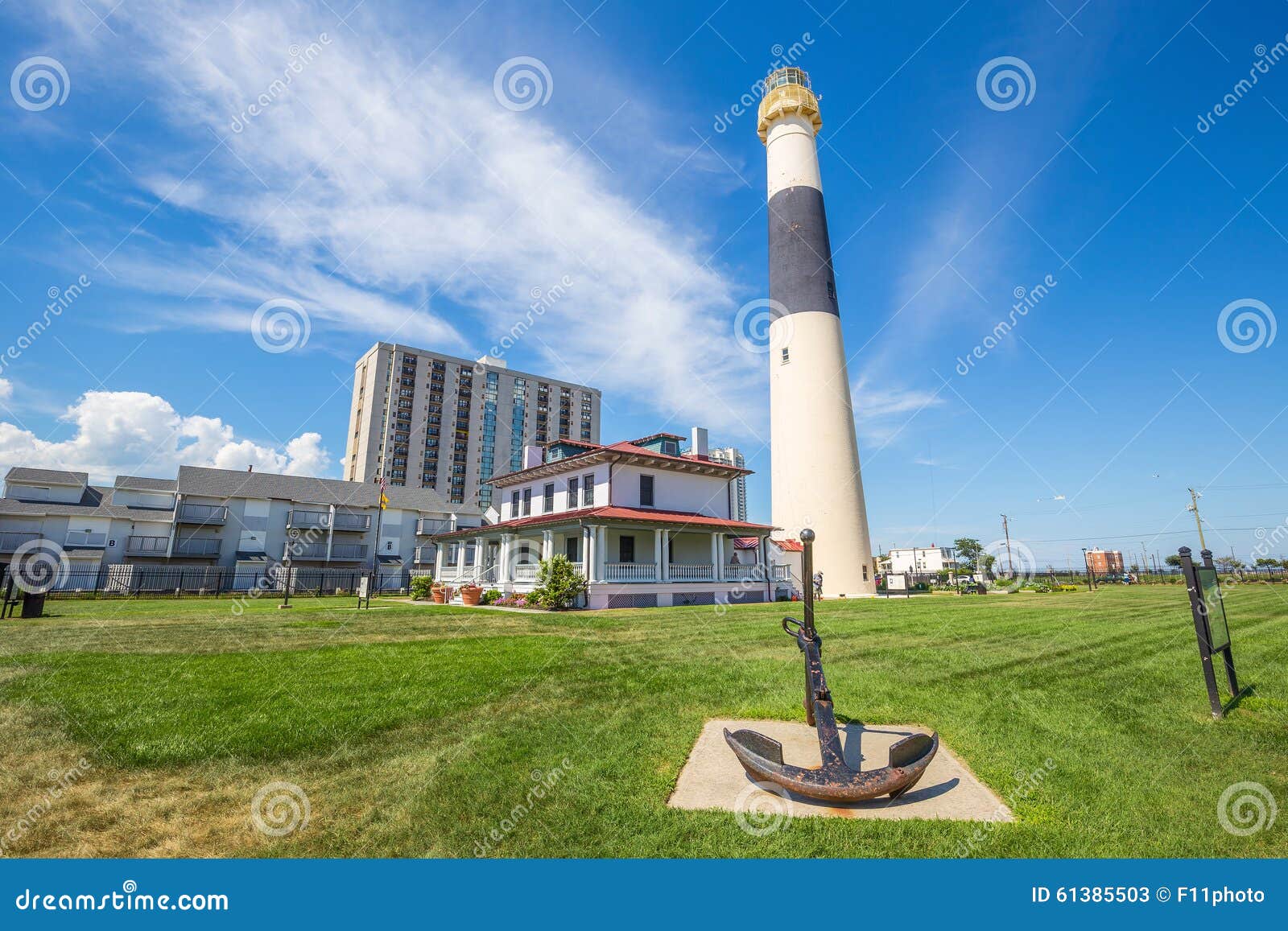 Absecon Lighthouse in Atlantic City Stock Image - Image of harbor ...