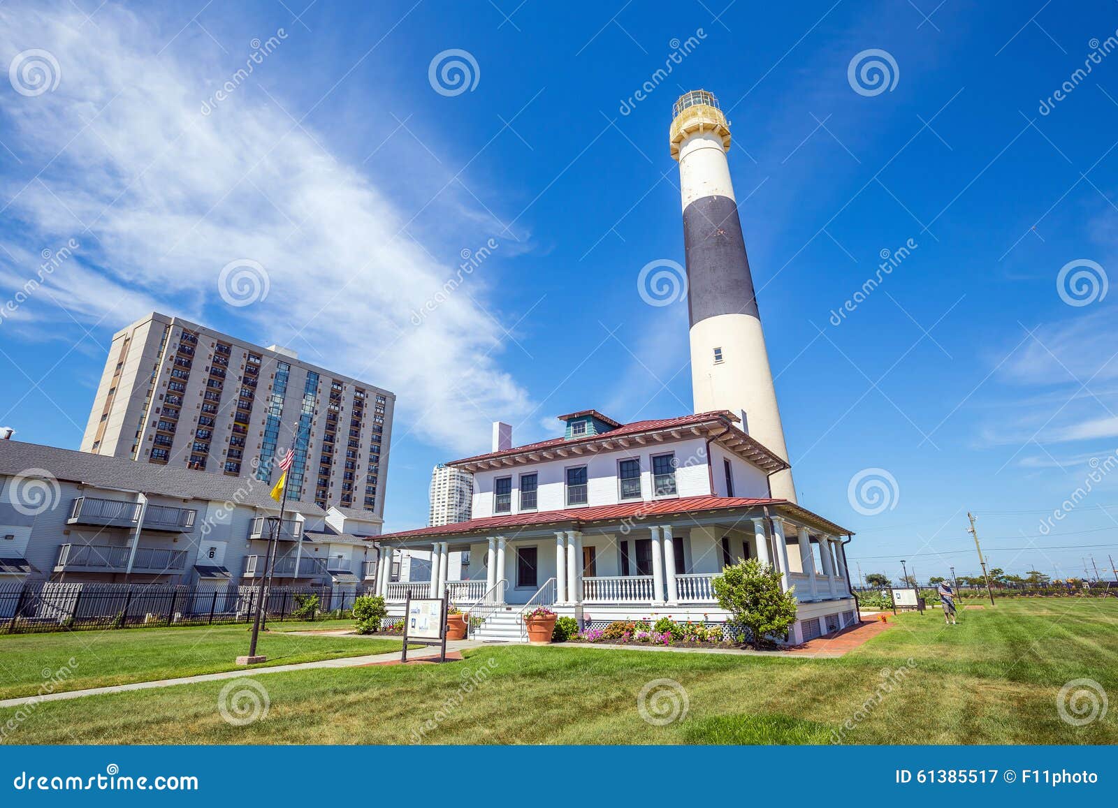 Absecon Lighthouse in Atlantic City Stock Image - Image of beam, lamp ...
