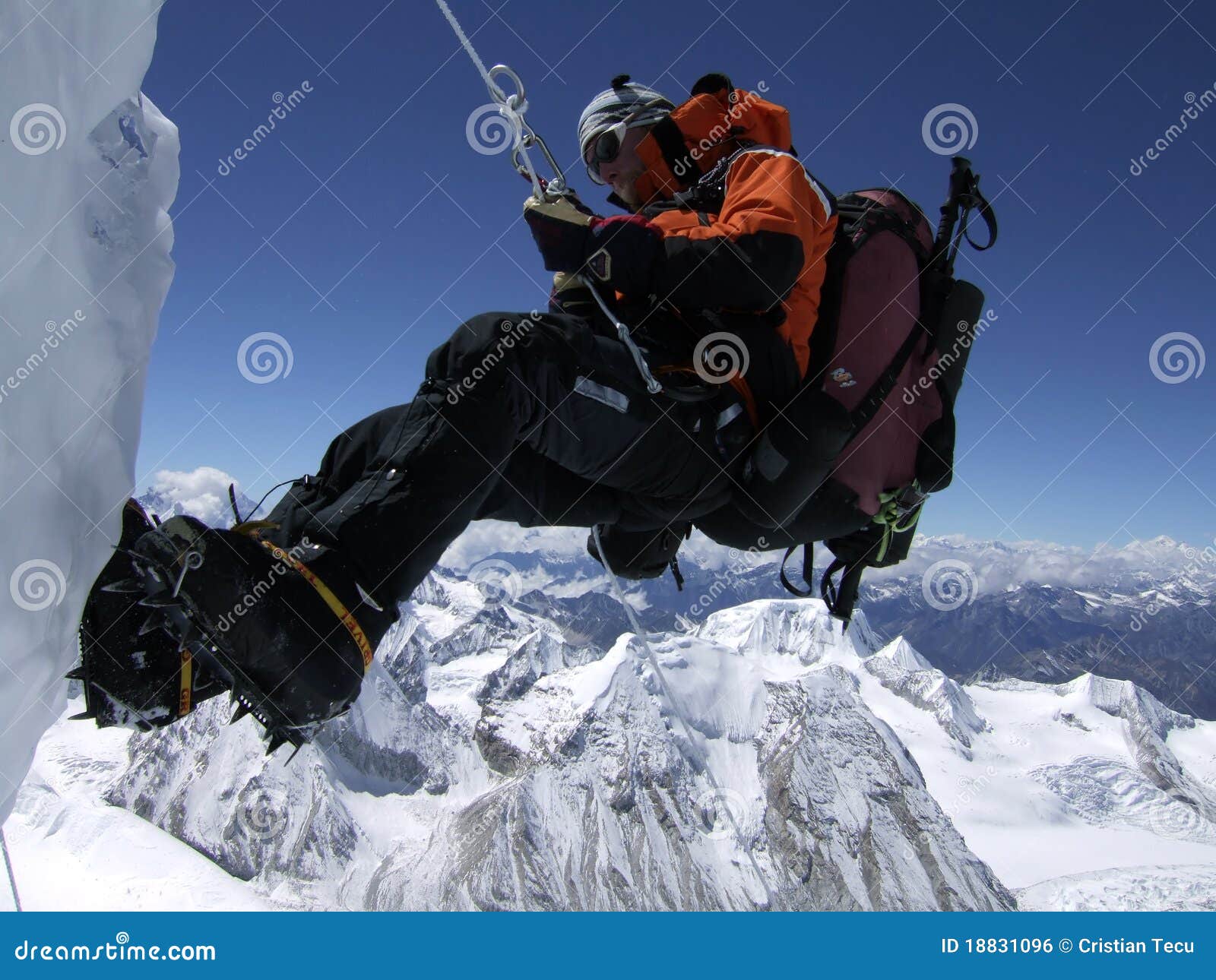 Abseil from the Himalayas editorial photo. Image of frozen - 18831096