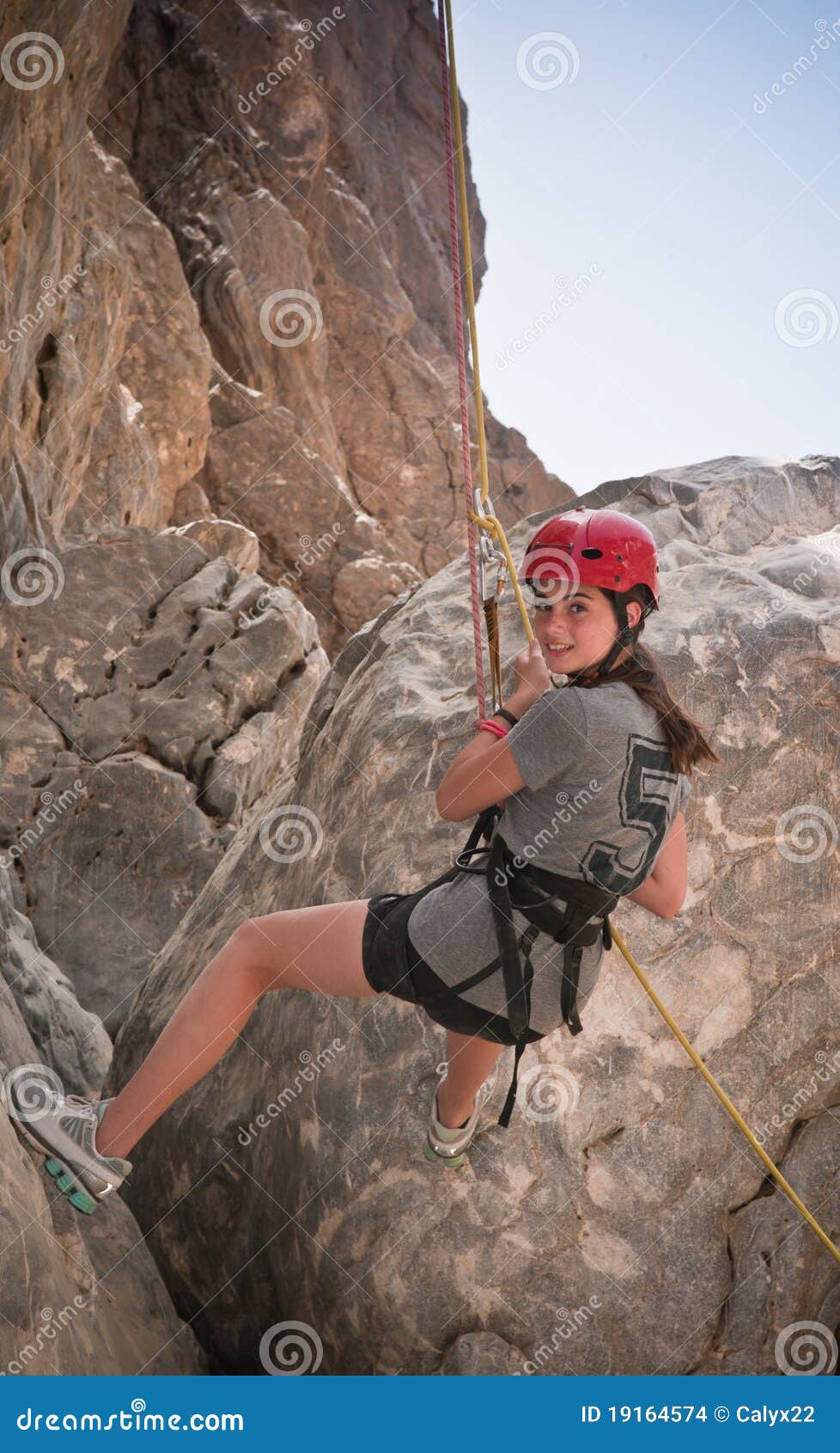 Abseiling stock photo. Image of ropes, rappel, adventure - 19164574