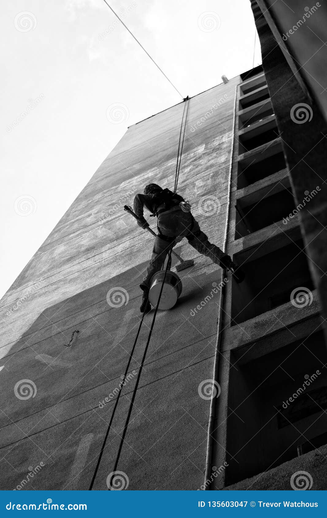 ABSEILING stock image. Image of building, abseiling - 135603047