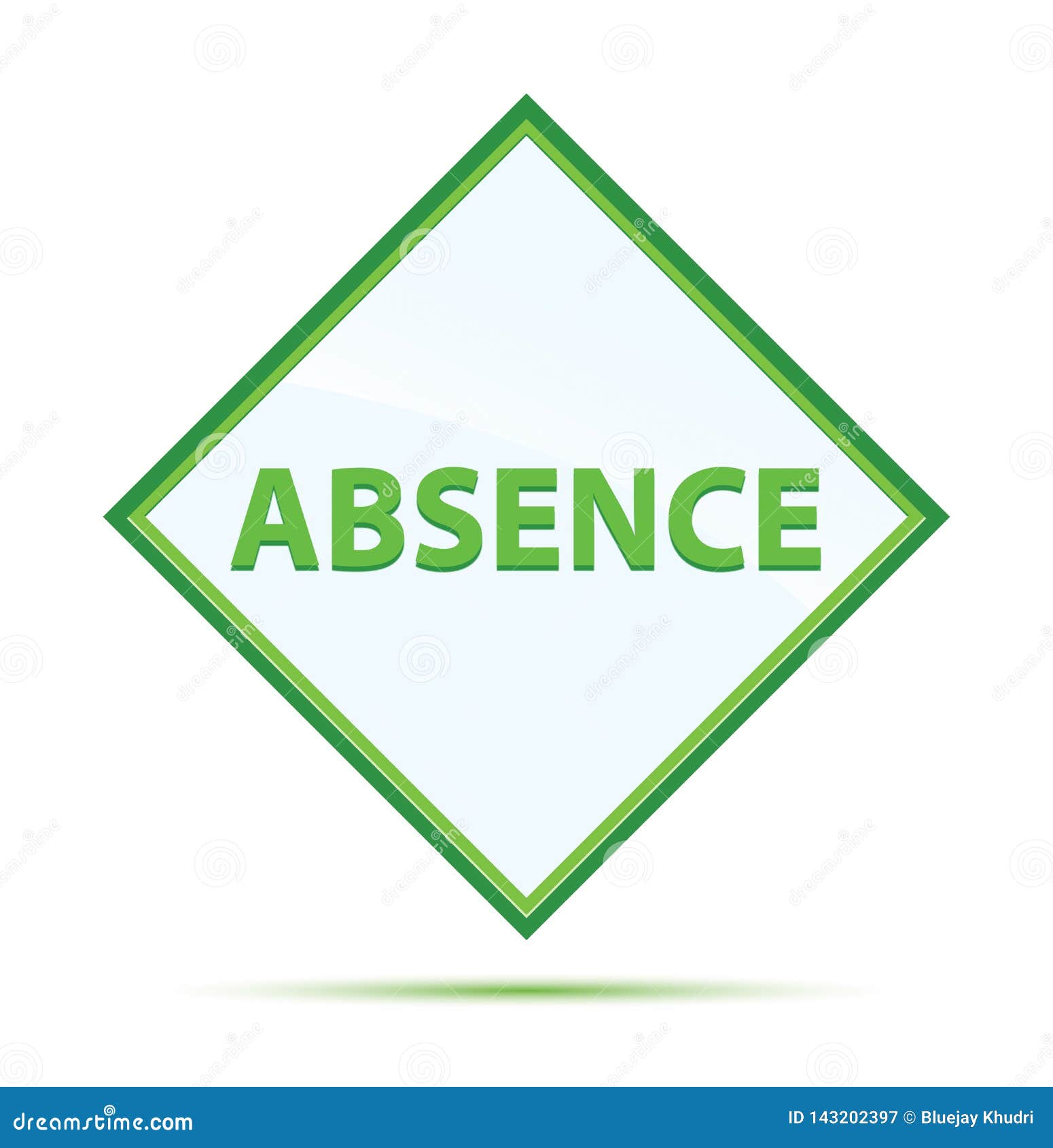 Absence Modern Abstract Green Diamond Button Stock Illustration ...