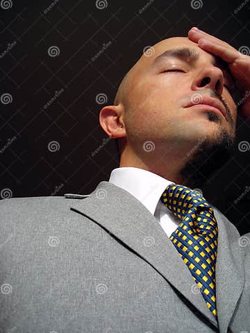 Absent-minded businessman stock image. Image of forget - 3051099