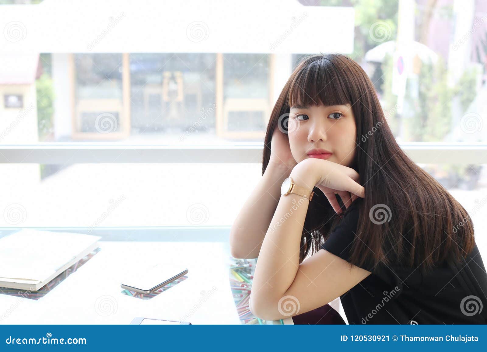 Absent-minded stock image. Image of asian, stress, manager - 120530921