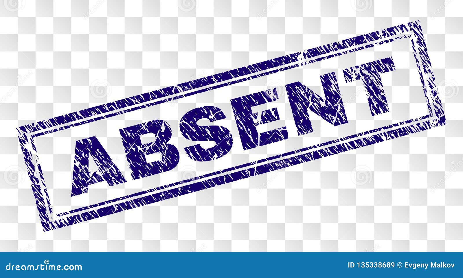 Grunge ABSENT Rectangle Stamp Stock Vector - Illustration of rectangle ...