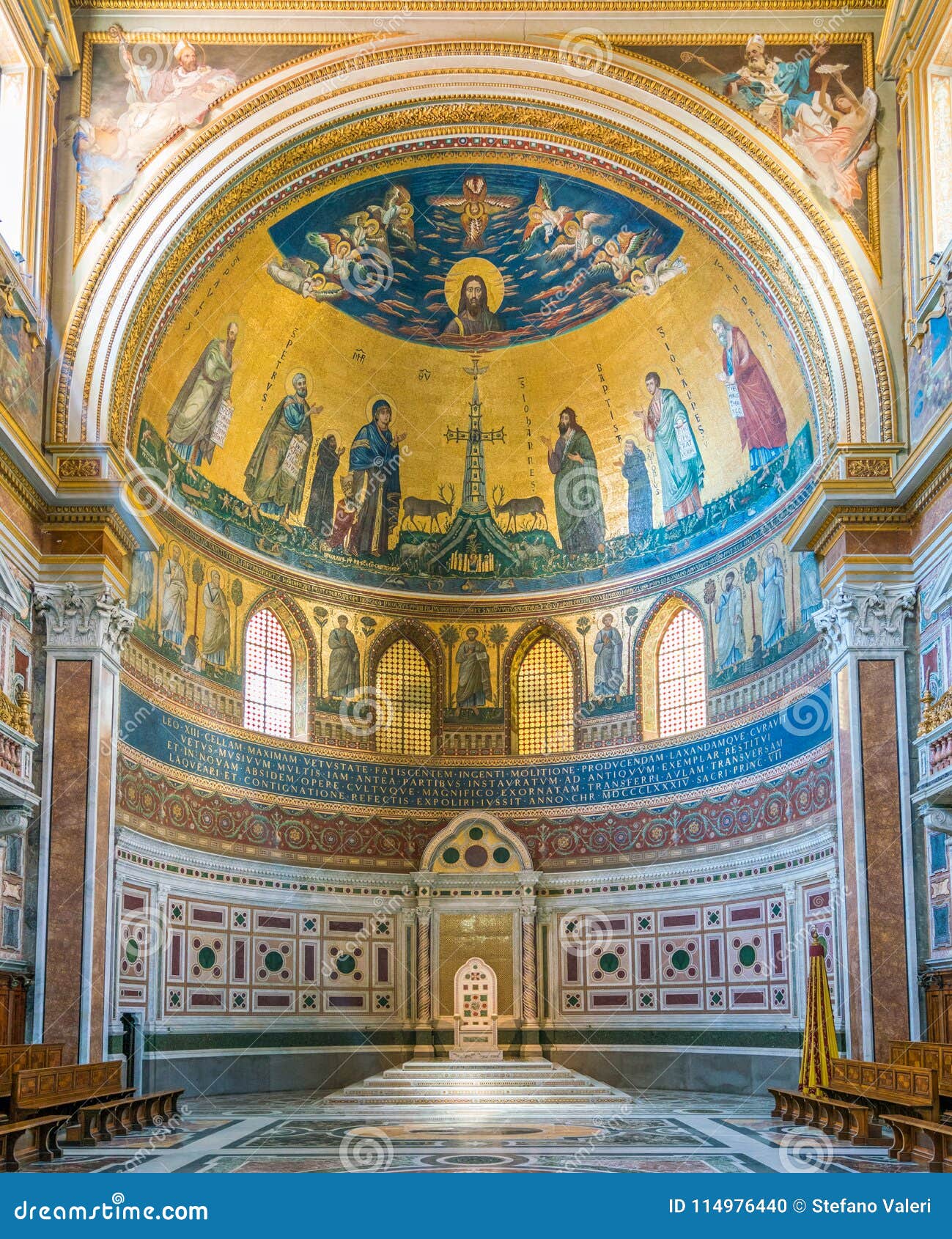 A Abside Da Basílica De Saint John Lateran Em Roma Imagem Editorial ...