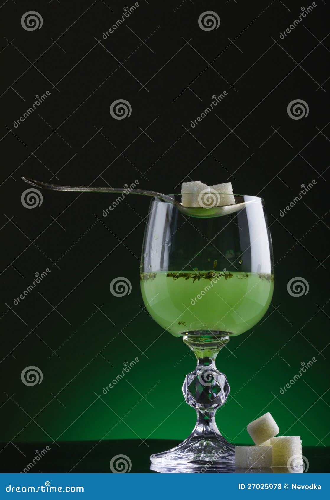 Absinthe glass stock photo. Image of background, lump - 27025978