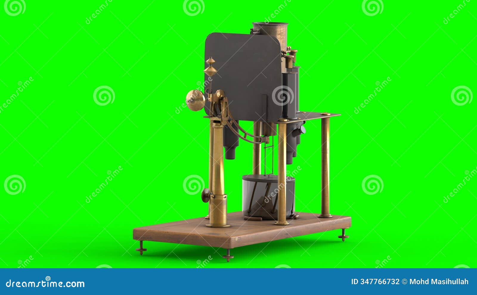 Absolute Electrometer with Green Background Stock Photo - Image of ...