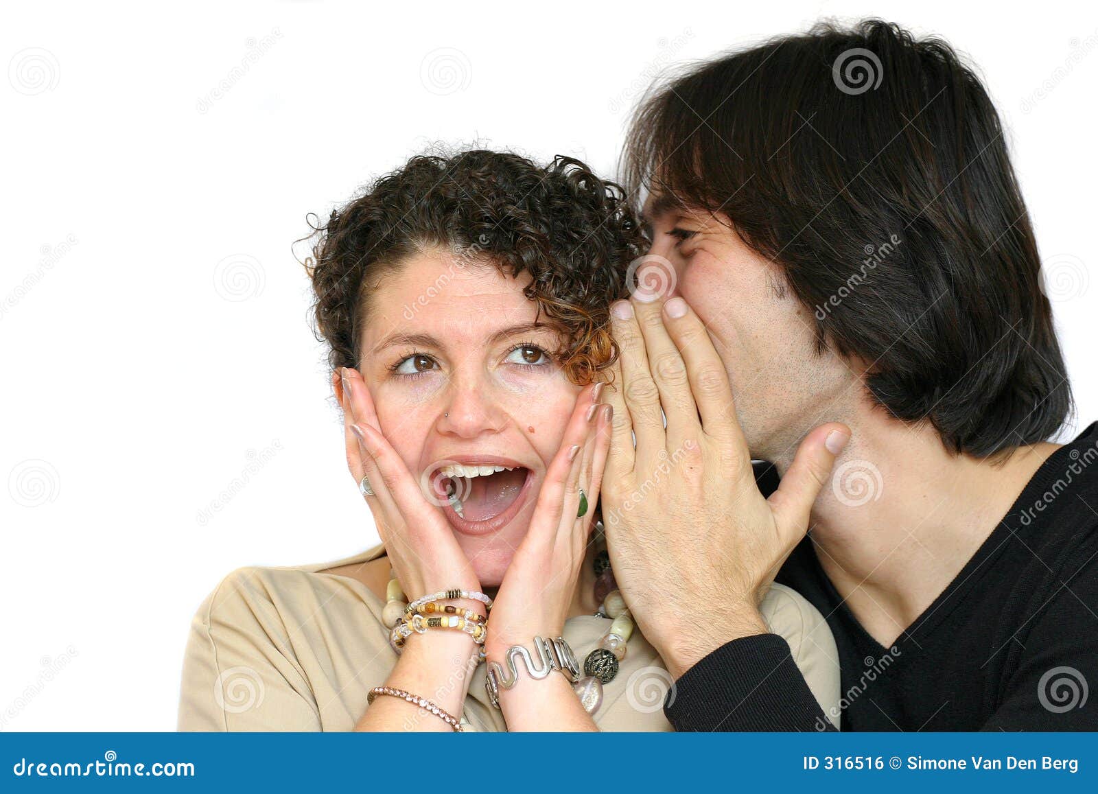 Absolute shock stock photo. Image of curls, humor, boyfriend - 316516