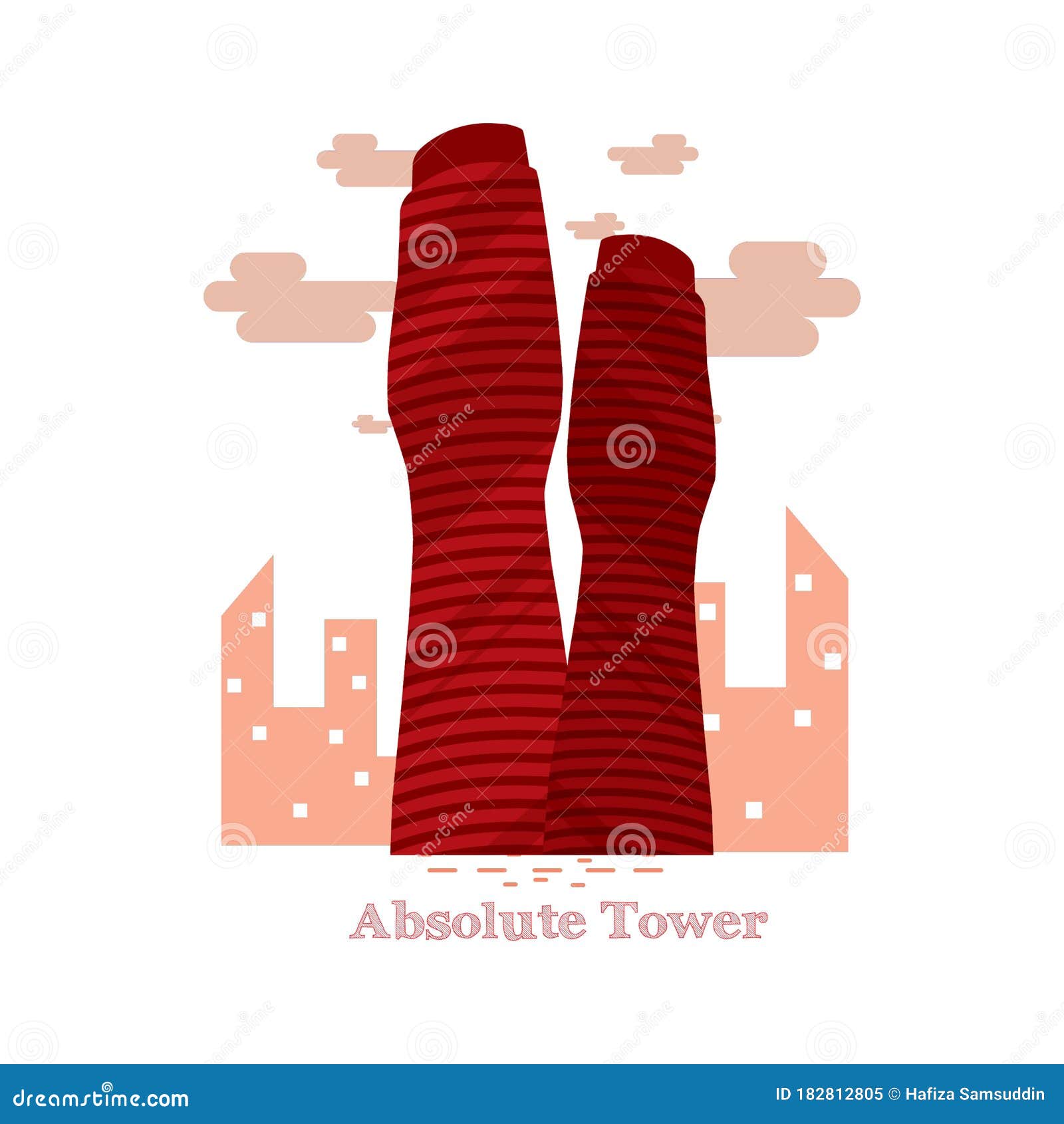 Absolute world tower stock vector. Illustration of architectures ...