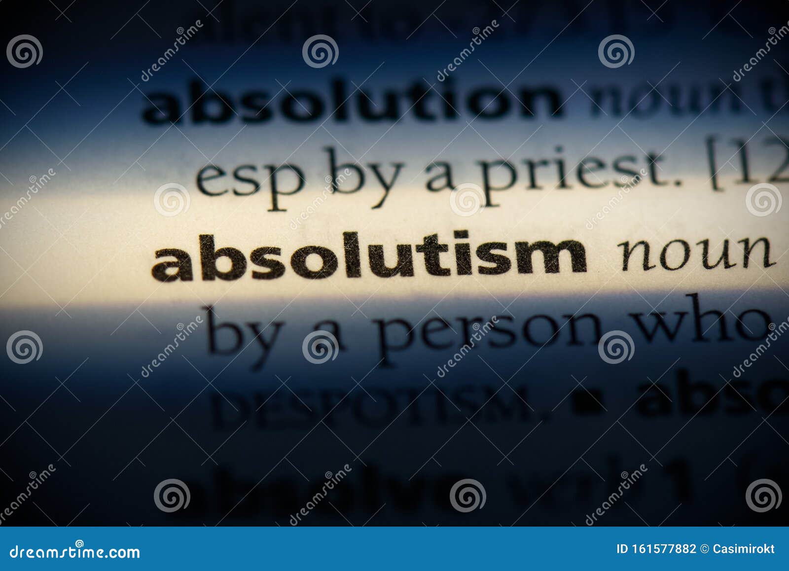 Absolutism stock photo. Image of meaning, dictionary - 161577882