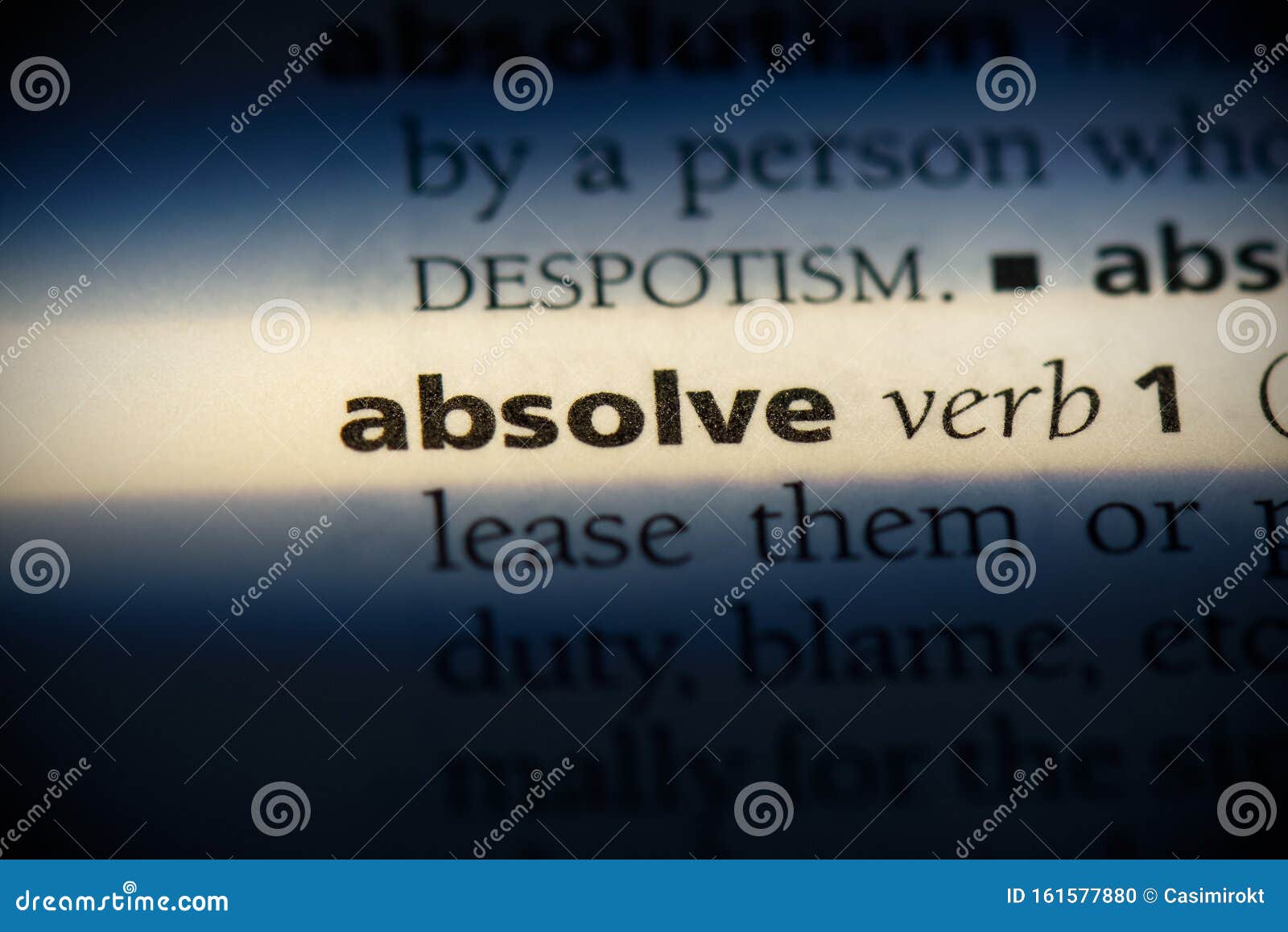 Absolve stock photo. Image of thesaurus, idea, info - 161577880