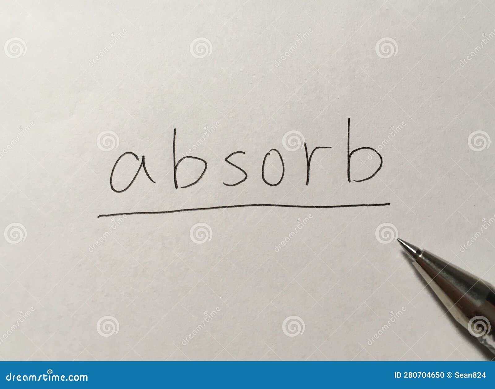 Absorb stock photo. Image of concept, symbol, handwritten - 280704650