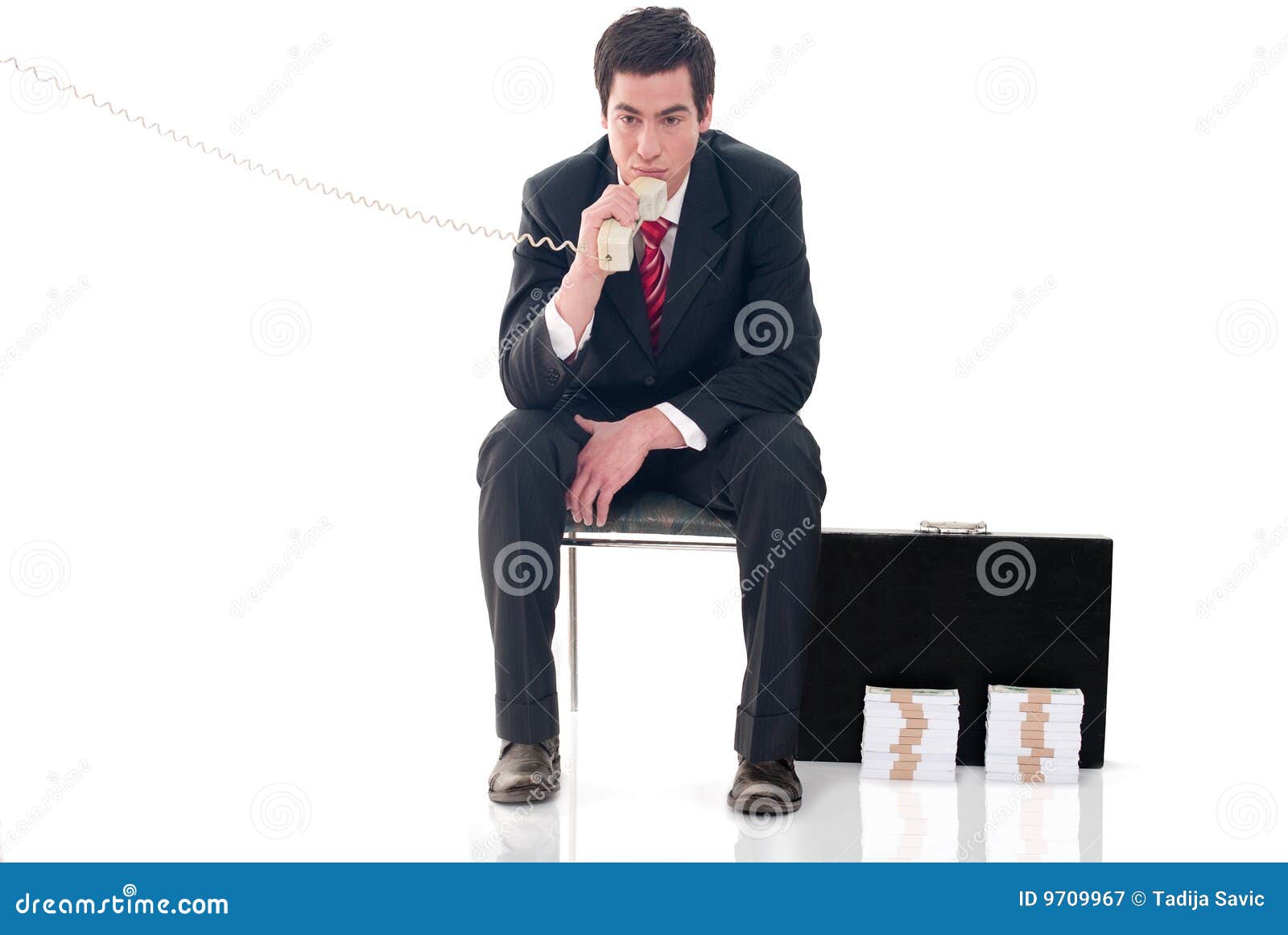 Absorbed in thought stock image. Image of communicate - 9709967