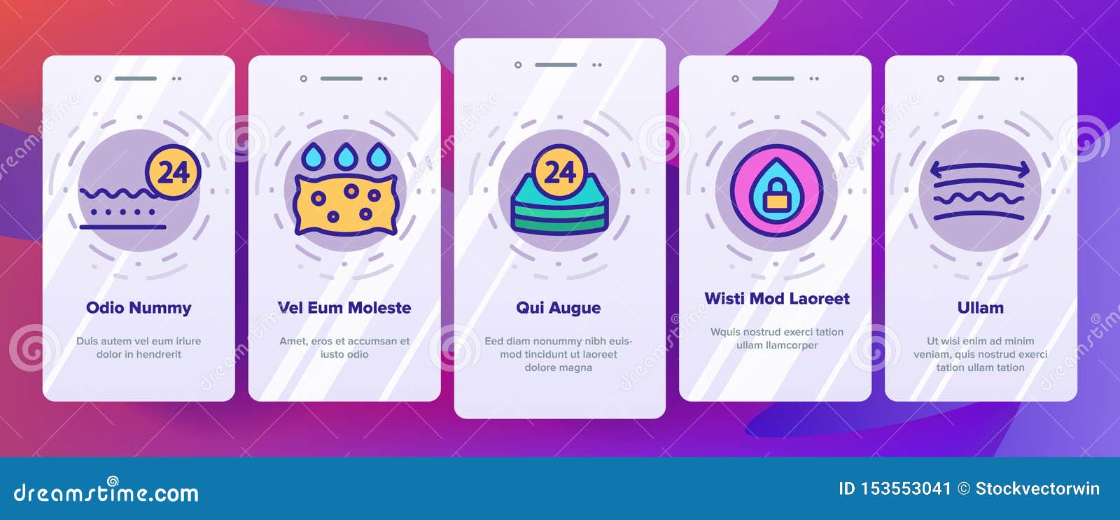 Absorbent, Absorbing Materials Vector Onboarding Stock Vector ...