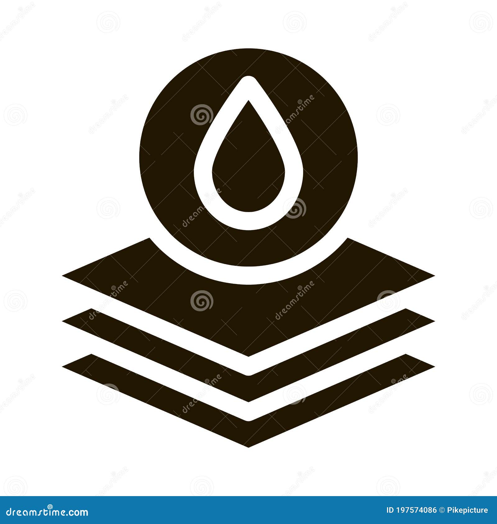 Absorbent Layers Icon Vector Glyph Illustration Stock Vector ...