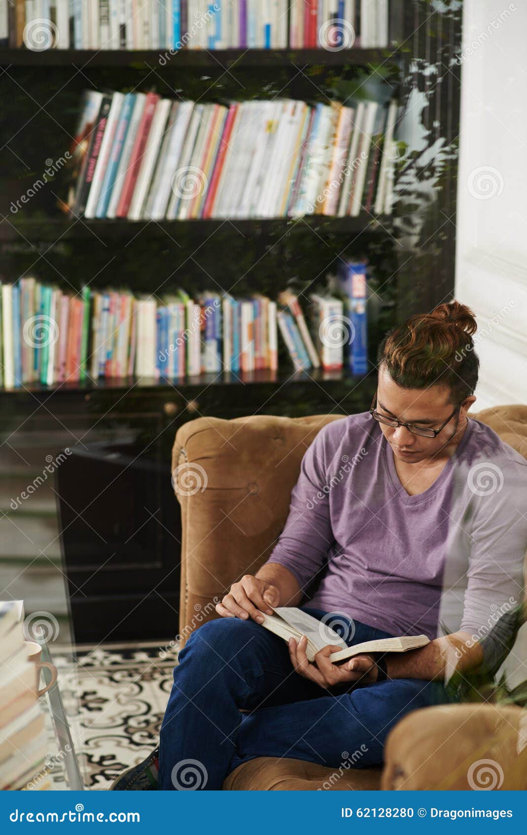 Absorbing book stock photo. Image of smart, interested - 62128280