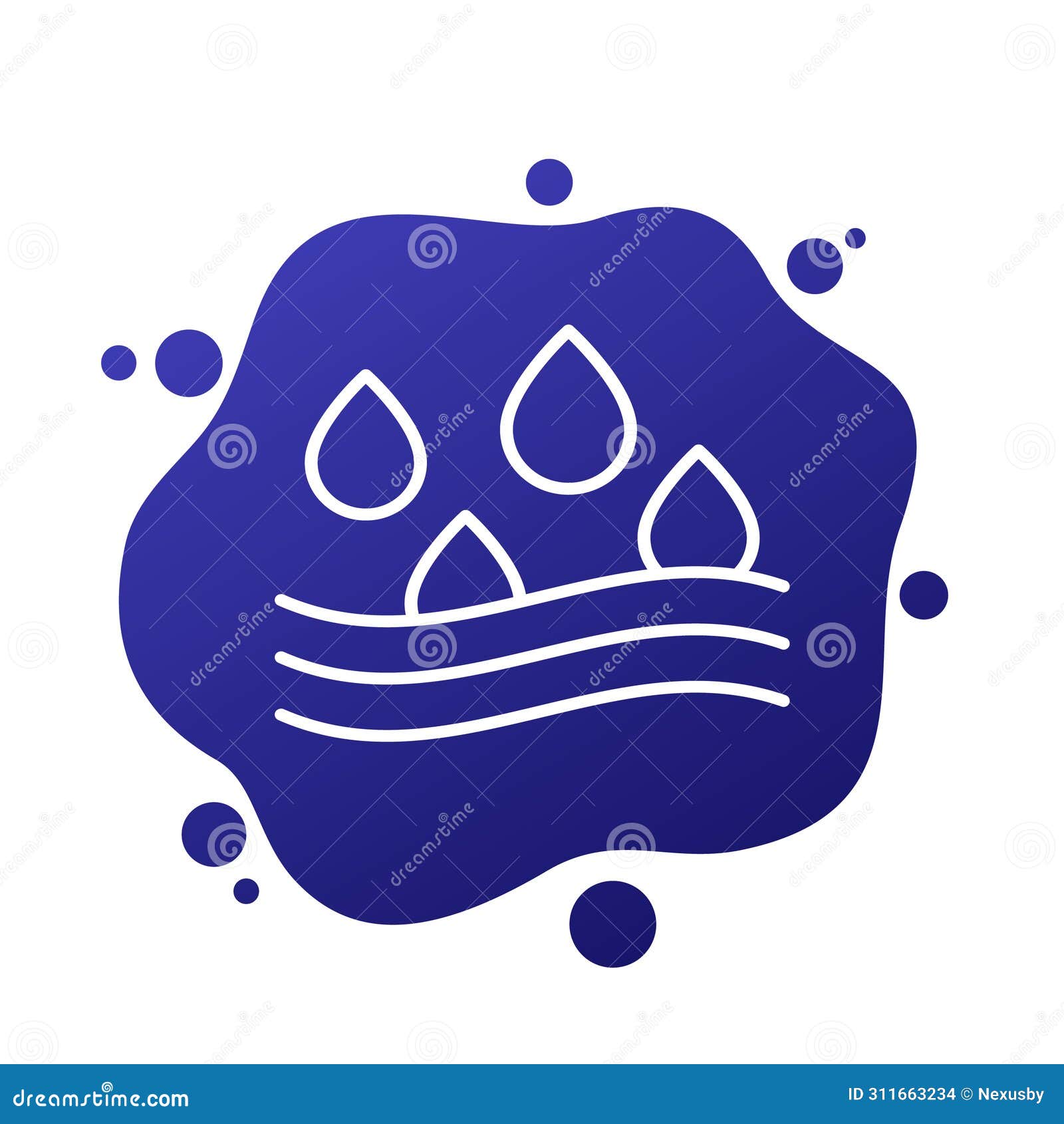 Absorption. Absorb Soft Layers And Drops Isolated On White. Sanitary ...