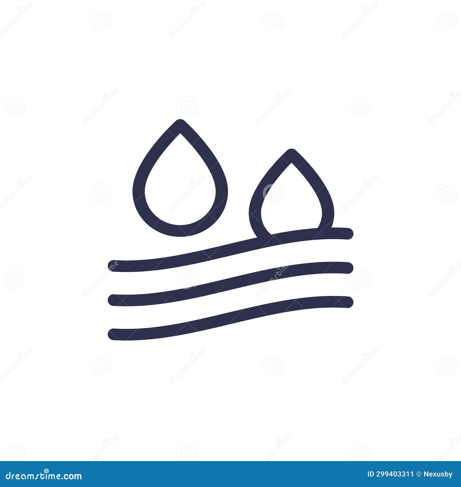 Absorption Icon, Absorb Water Linear Design Cartoon Vector ...