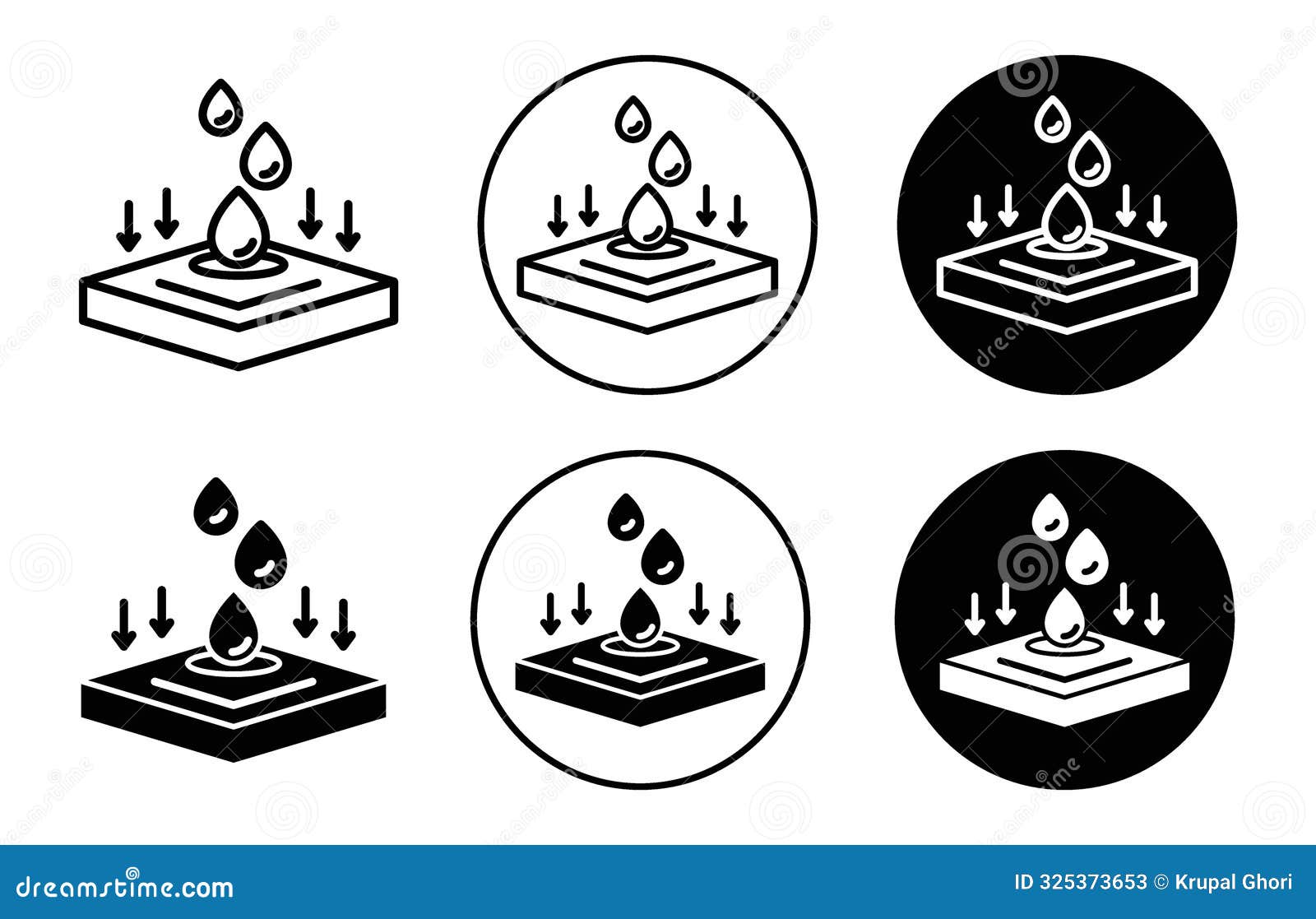 Absorption Icon On White, Absorb Water Vector | CartoonDealer.com ...