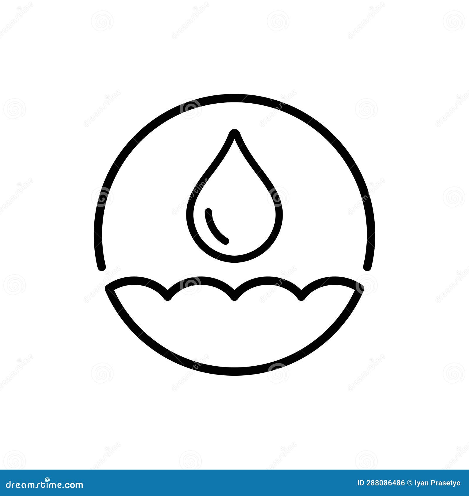 Absorption Icon On White, Absorb Water Vector | CartoonDealer.com #291392728