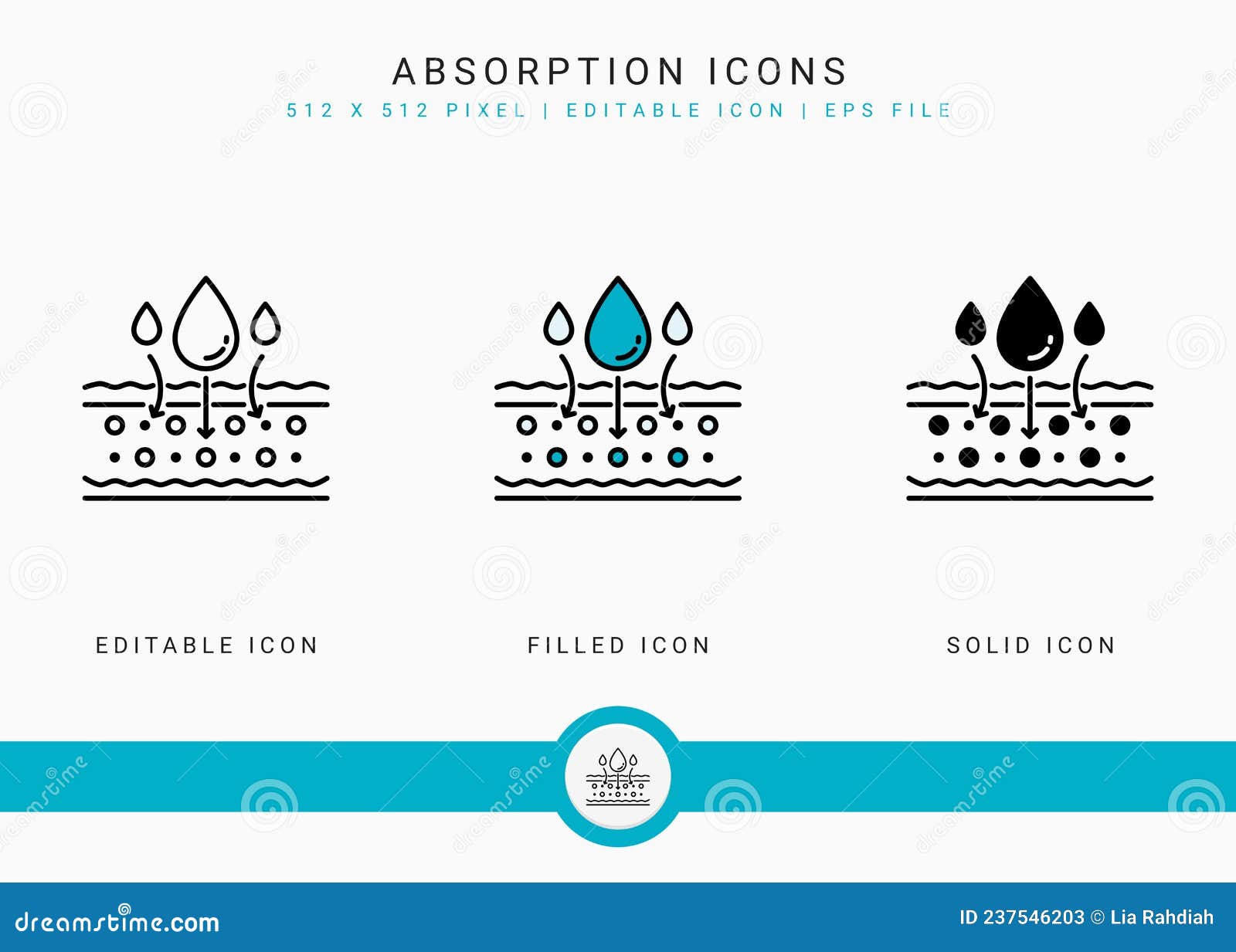 Absorption Icons, Sanitary Pads, Menstrual Tampons And Diapers Leak ...