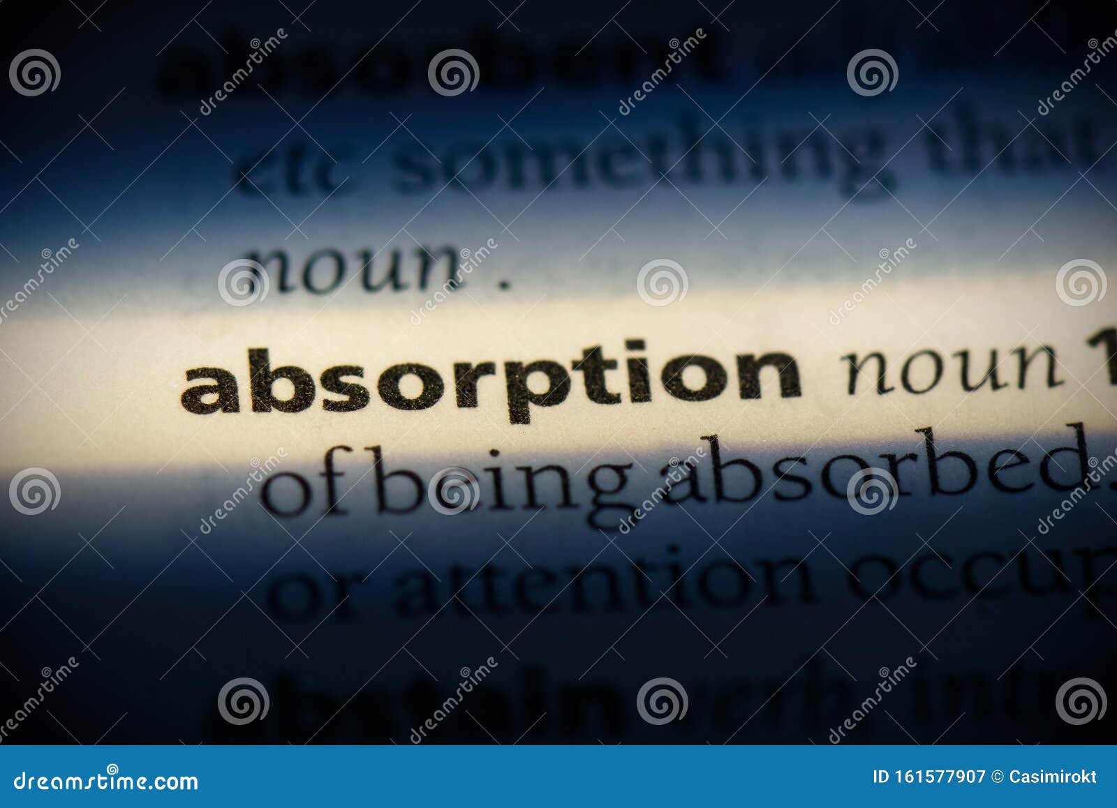 Absorption stock image. Image of concept, english, focus - 161577907