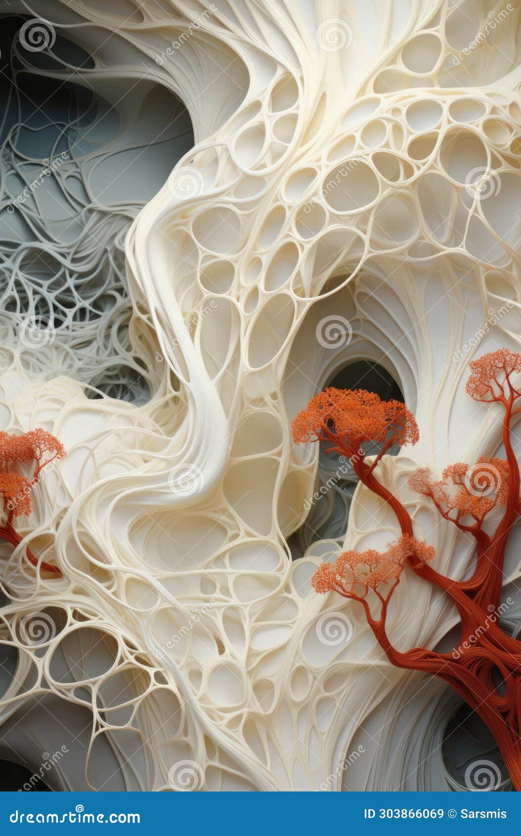 Absract Background from Fractal Organic Structure Stock Illustration ...