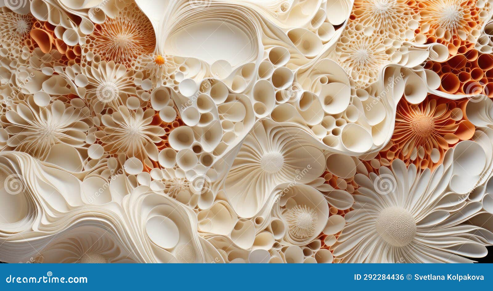 Abstract Background from Fractal Organic Structure Stock Illustration ...