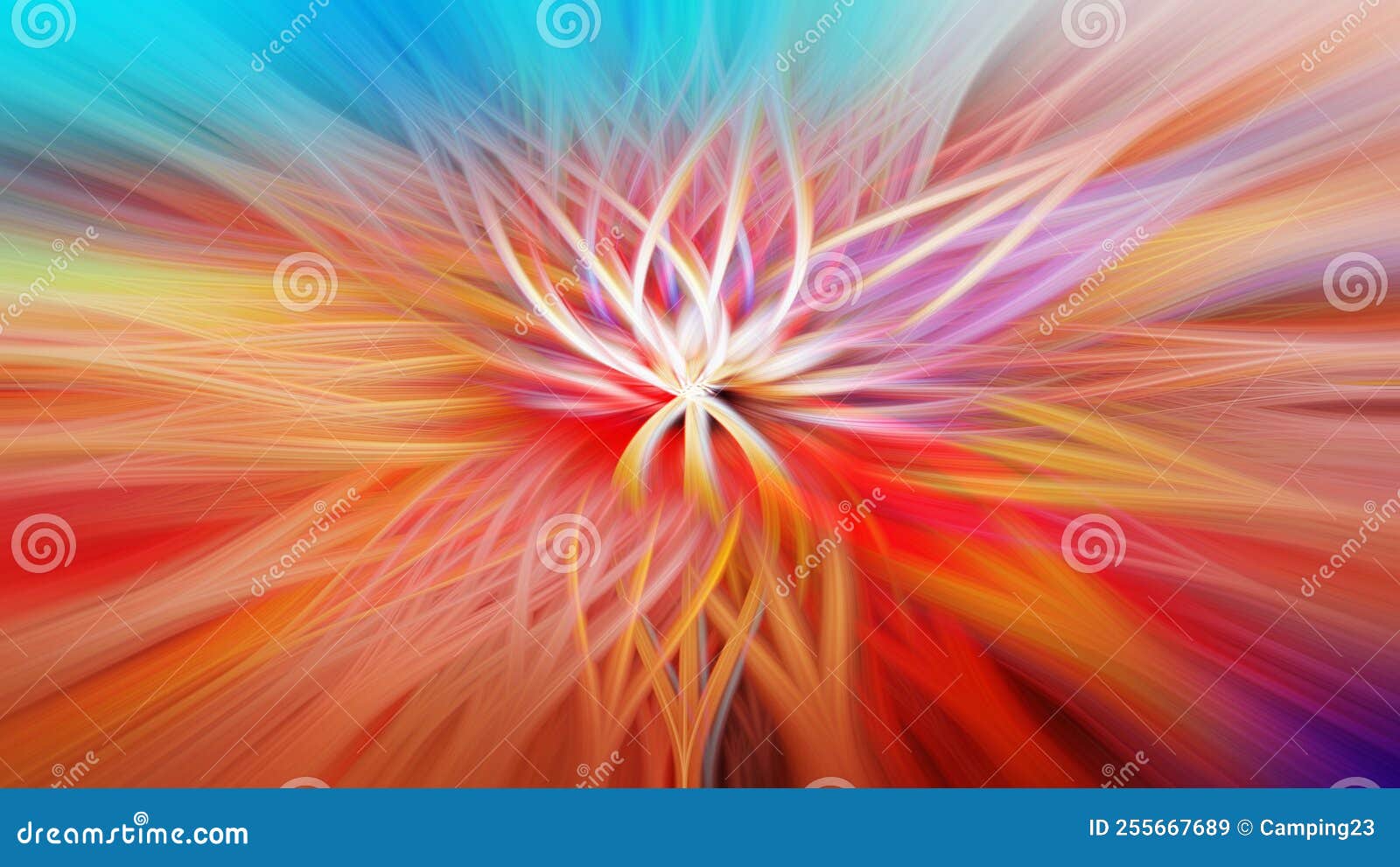 Absract colored flower stock illustration. Illustration of design ...