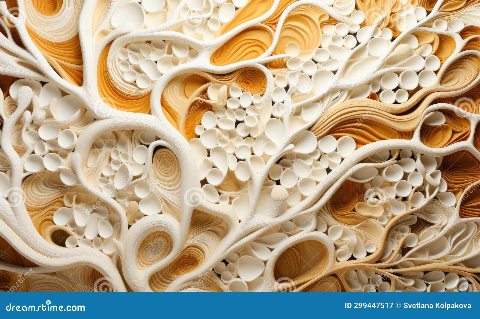 Absract Dynamic Organic Background. Biomorphic Design Free Form Surface ...