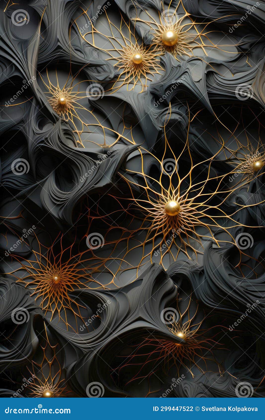 Absract Dynamic Organic Background. Biomorphic Design Free Form Surface ...